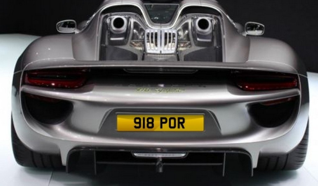 Porsche 918 Registration Plates | The Private Plate Company